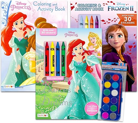 Amazon.com: Disney Princess Coloring Book for Kids Set - Activity Books ...