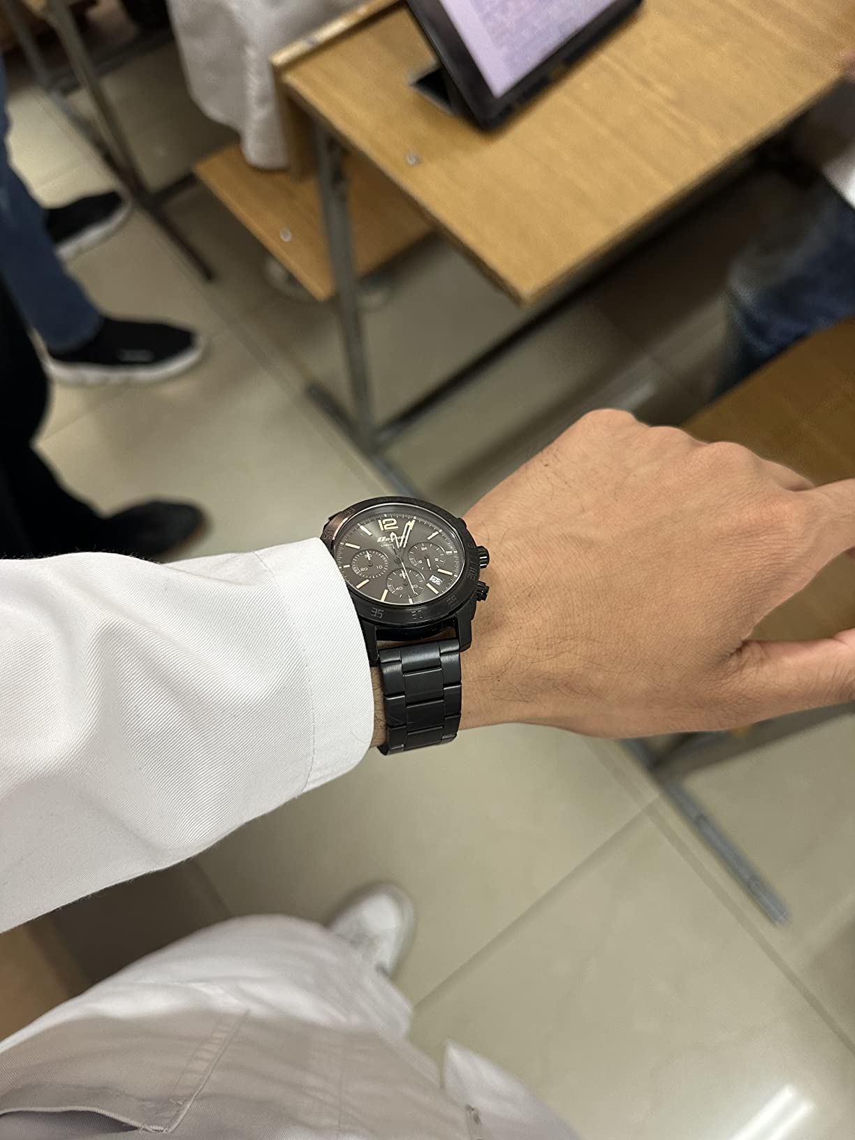 Titan Octane Classic Sporty Quartz Chronograph Black Dial Stainless ...
