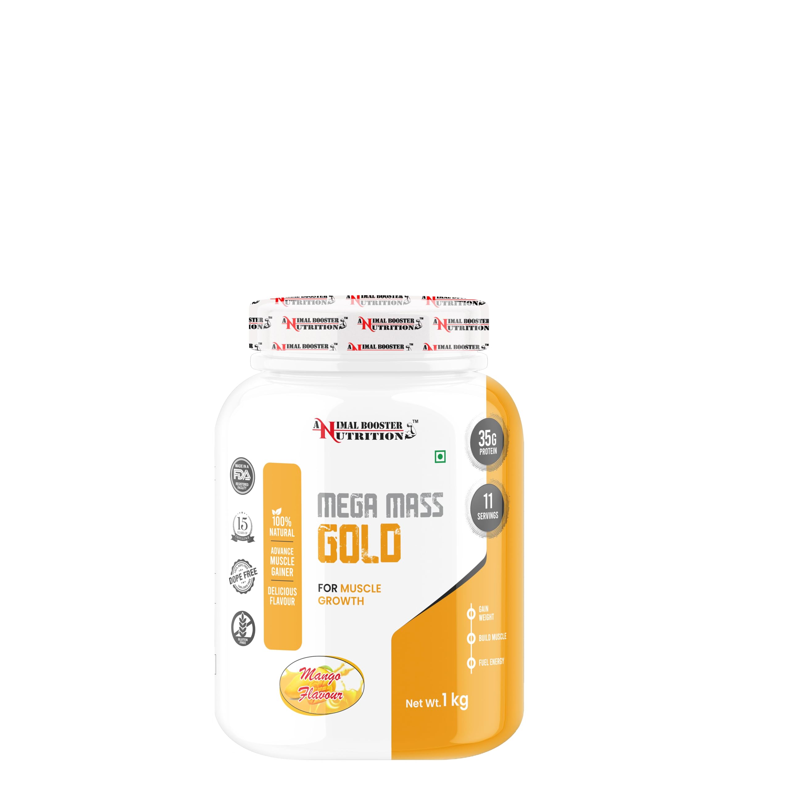 Animal Booster Nutrition Mega Mass Gold Weight Gainer 35gm Of Protein | Desertcart Ireland