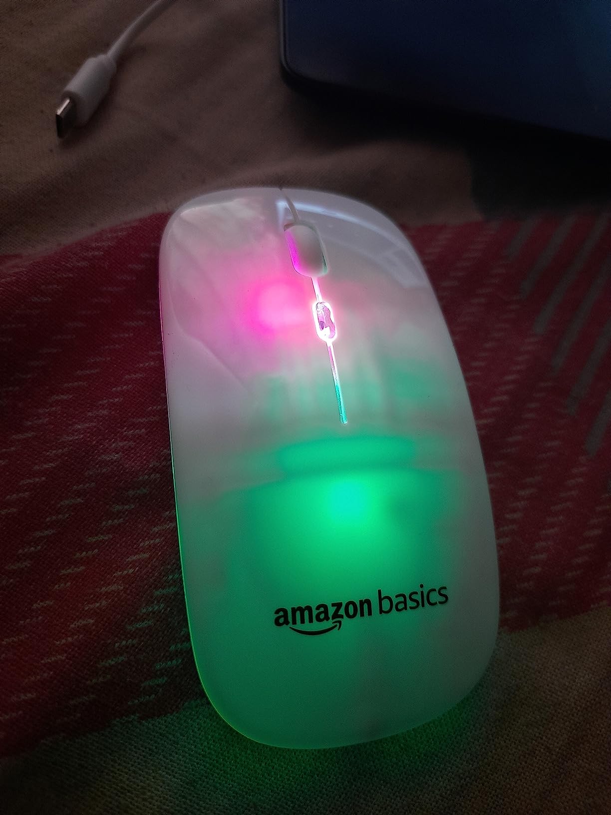 Amazon.in: Buy AmazonBasics Wireless Mouse with Nano Receiver - Blue, 5 ...