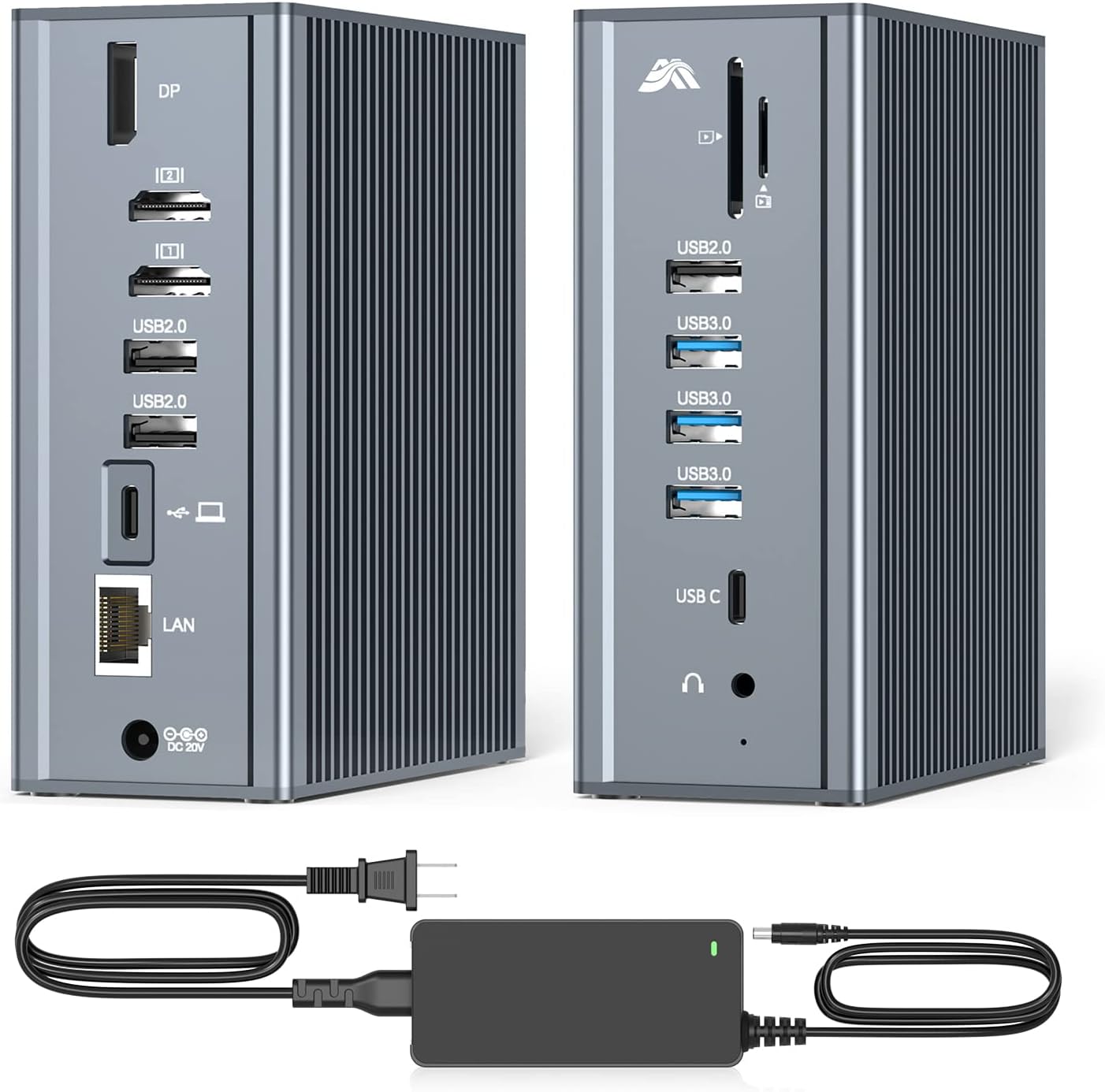 Amazon.com: MEMDOCK Laptop Docking Station, Dual Monitor with Power ...