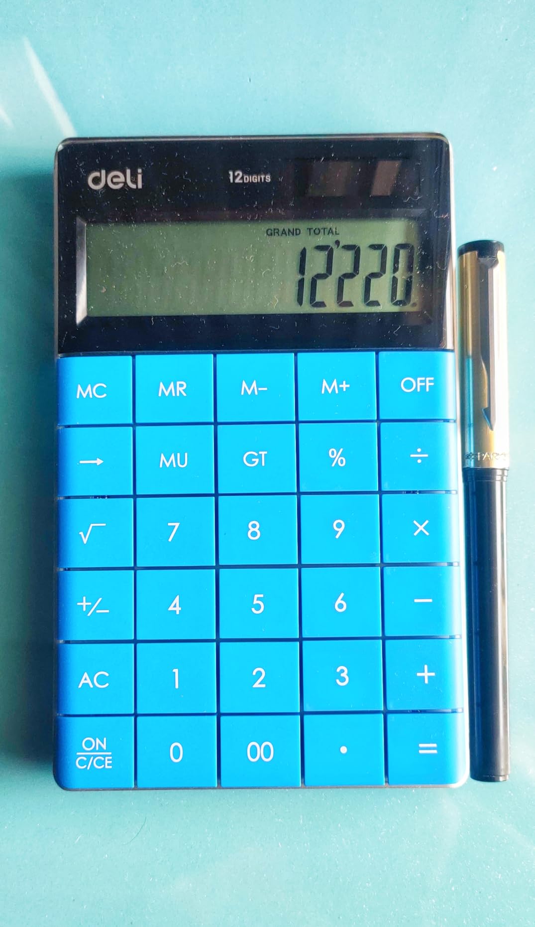 deli W1589 Modern Calculator Big Size Compact Large Display 12 Digit ...