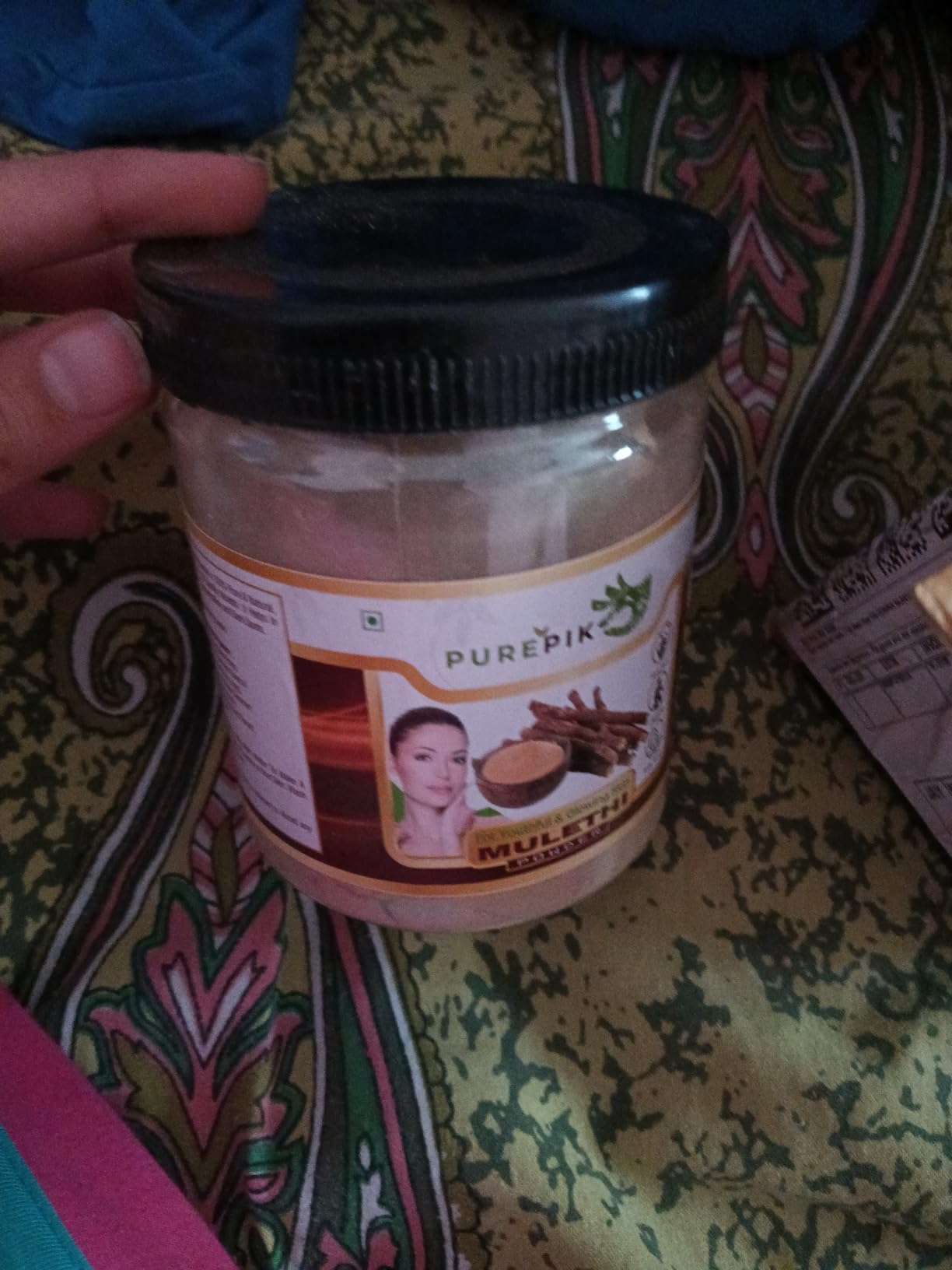 Pure Pik Organic Mulethi Powder For Face, Eating (400 Gram) Jar Pack ...