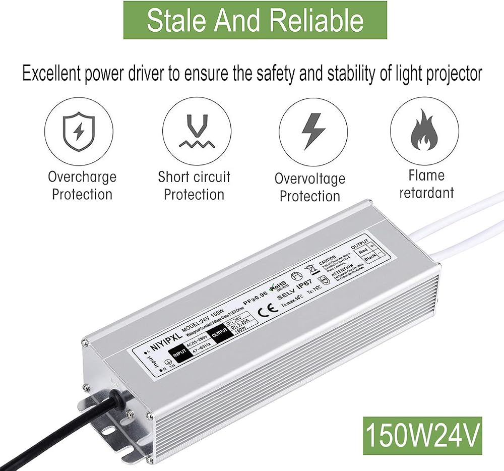 LED Driver 150 Watts 24V DC Low Voltage Transformer, Bahrain | Ubuy