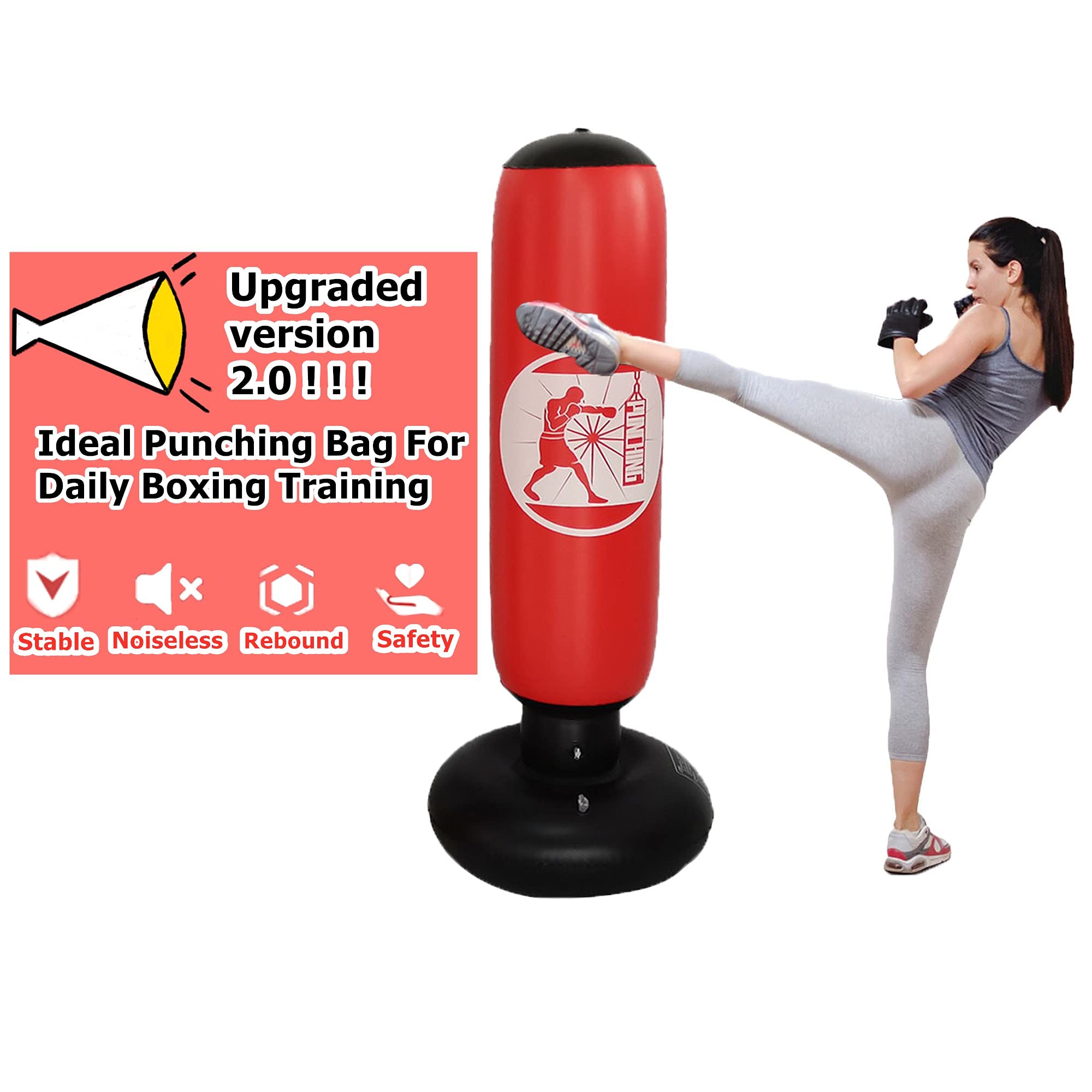 Snapklik.com : Inflatable Punching Bags For Kids And Adults Boxing ...