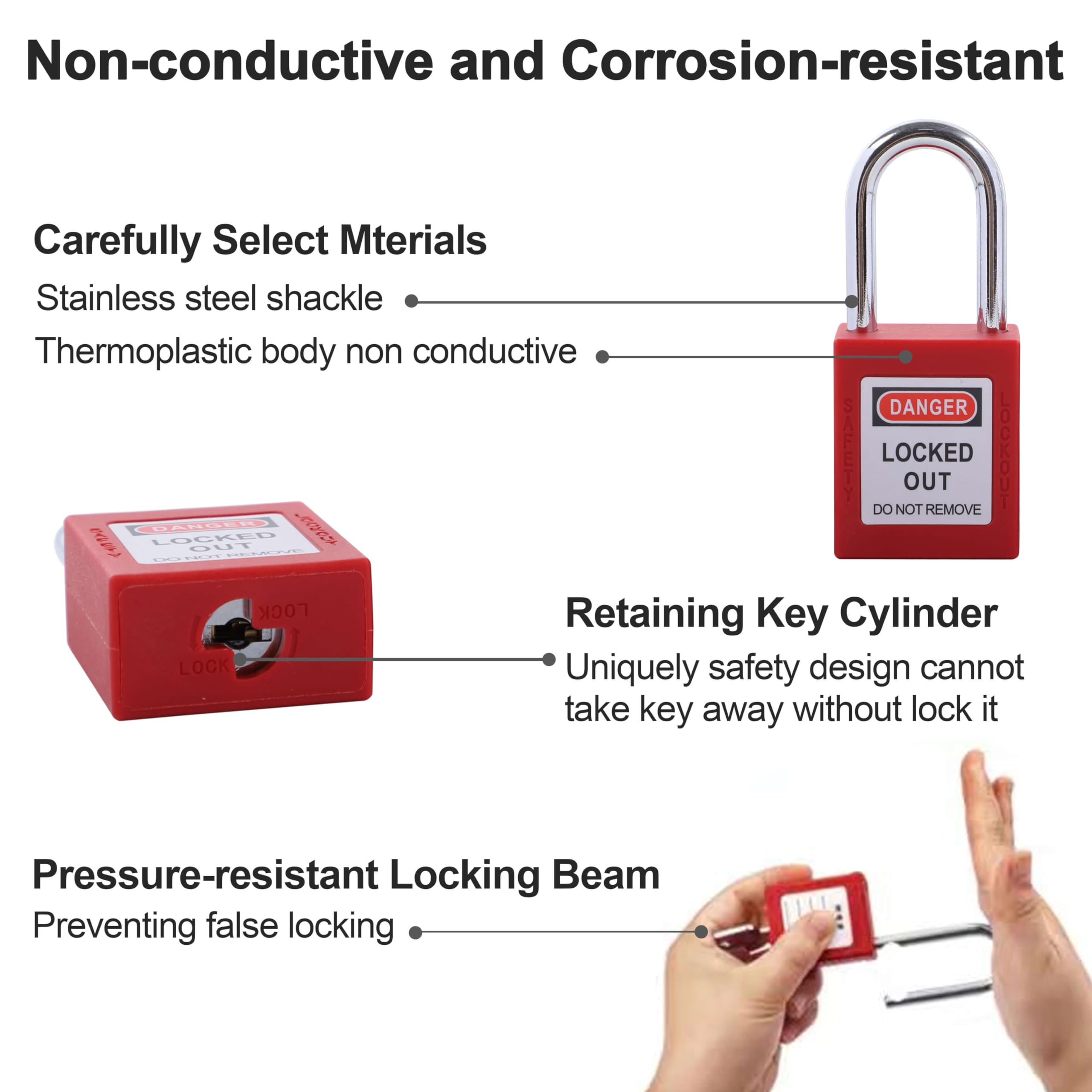 Snapklik.com : Lockout Tagout Kit - Electrical Loto Kit, Lock Out Tags ...