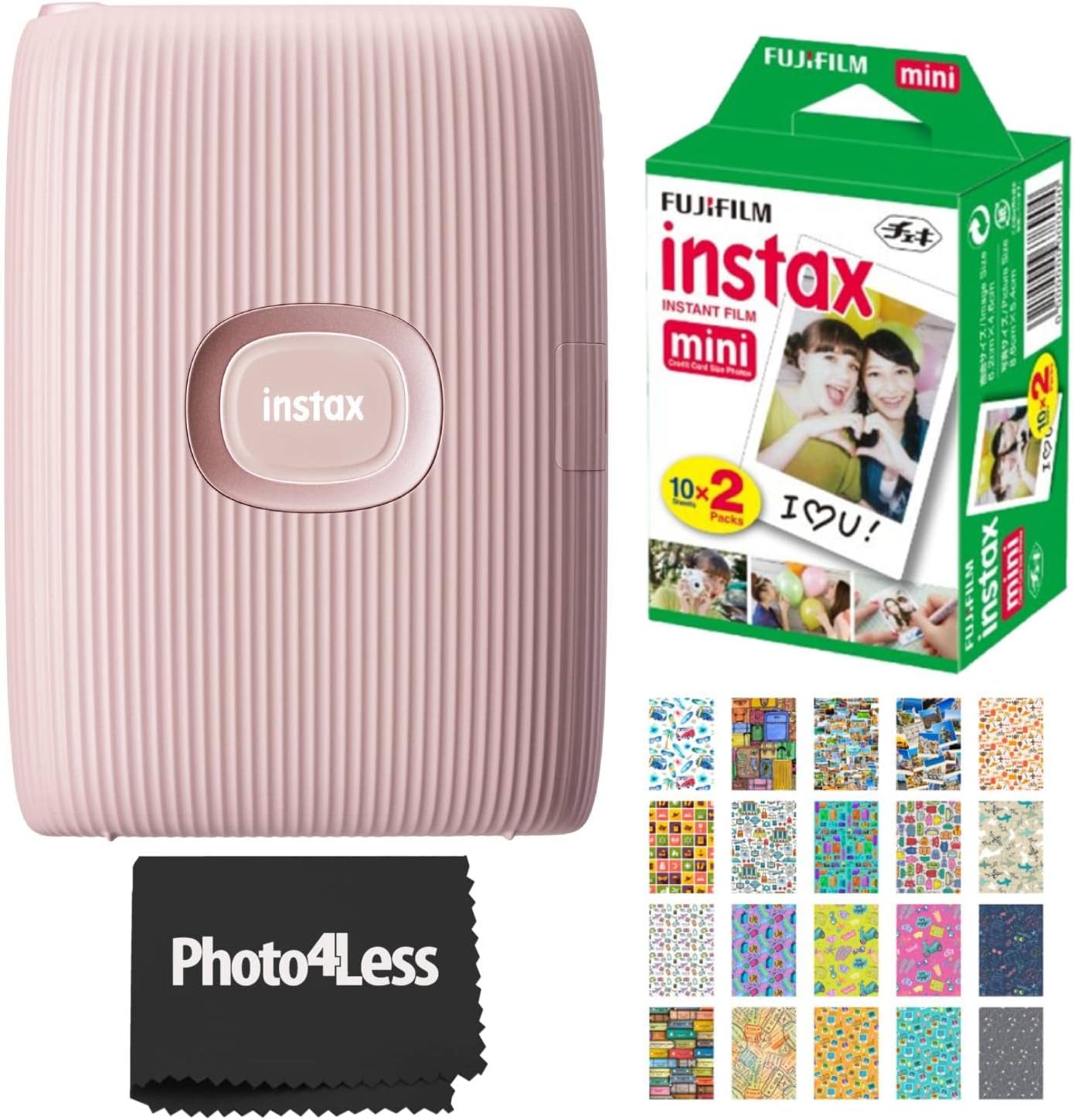 Amazon.com : Fujifilm Instax Mini Link Pink Printer Bundle 2023 ...