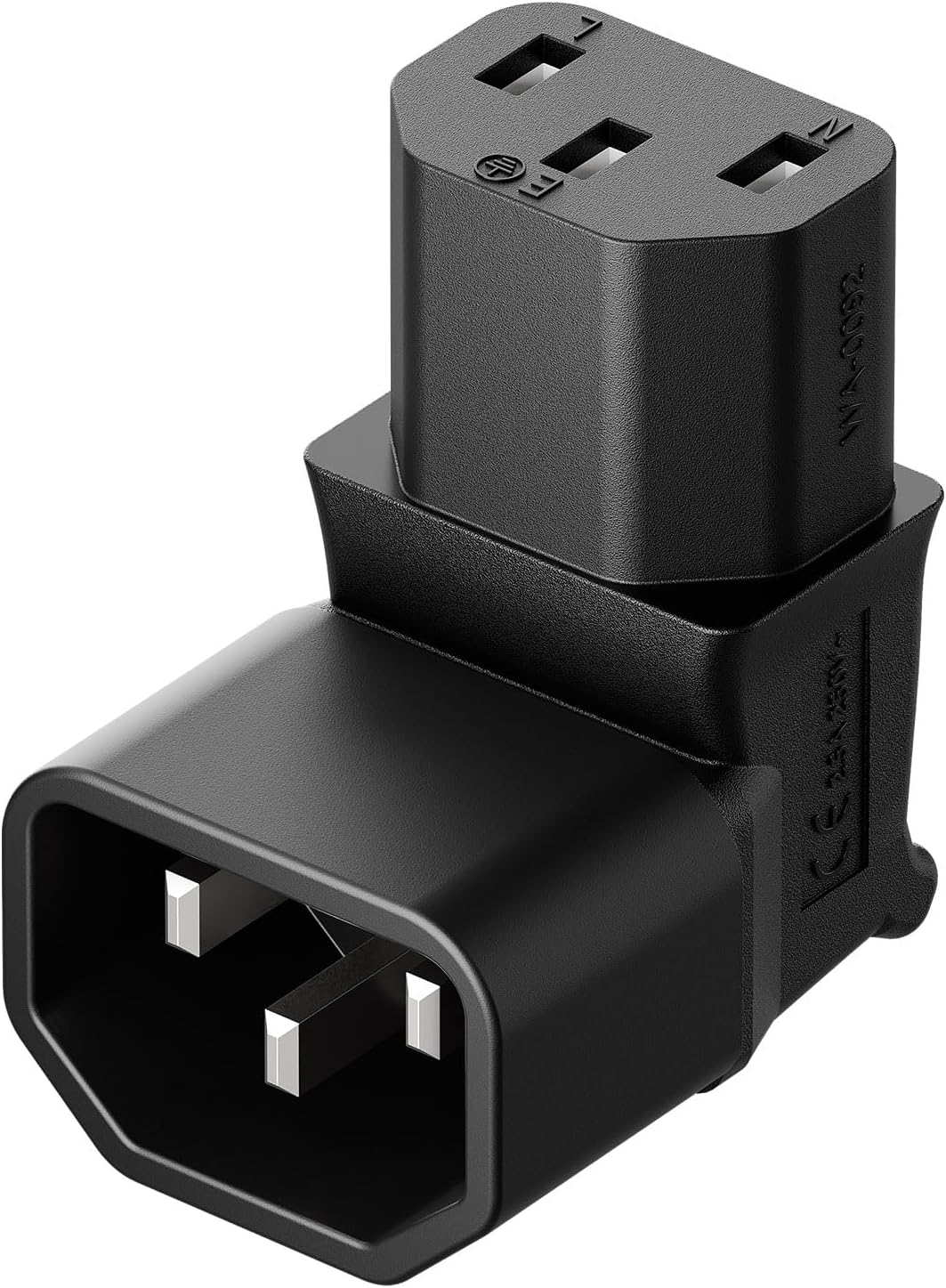 Amazon.com: IEC Male C14 to C13 Right Angled 90 Degree IEC C13 C14 ...
