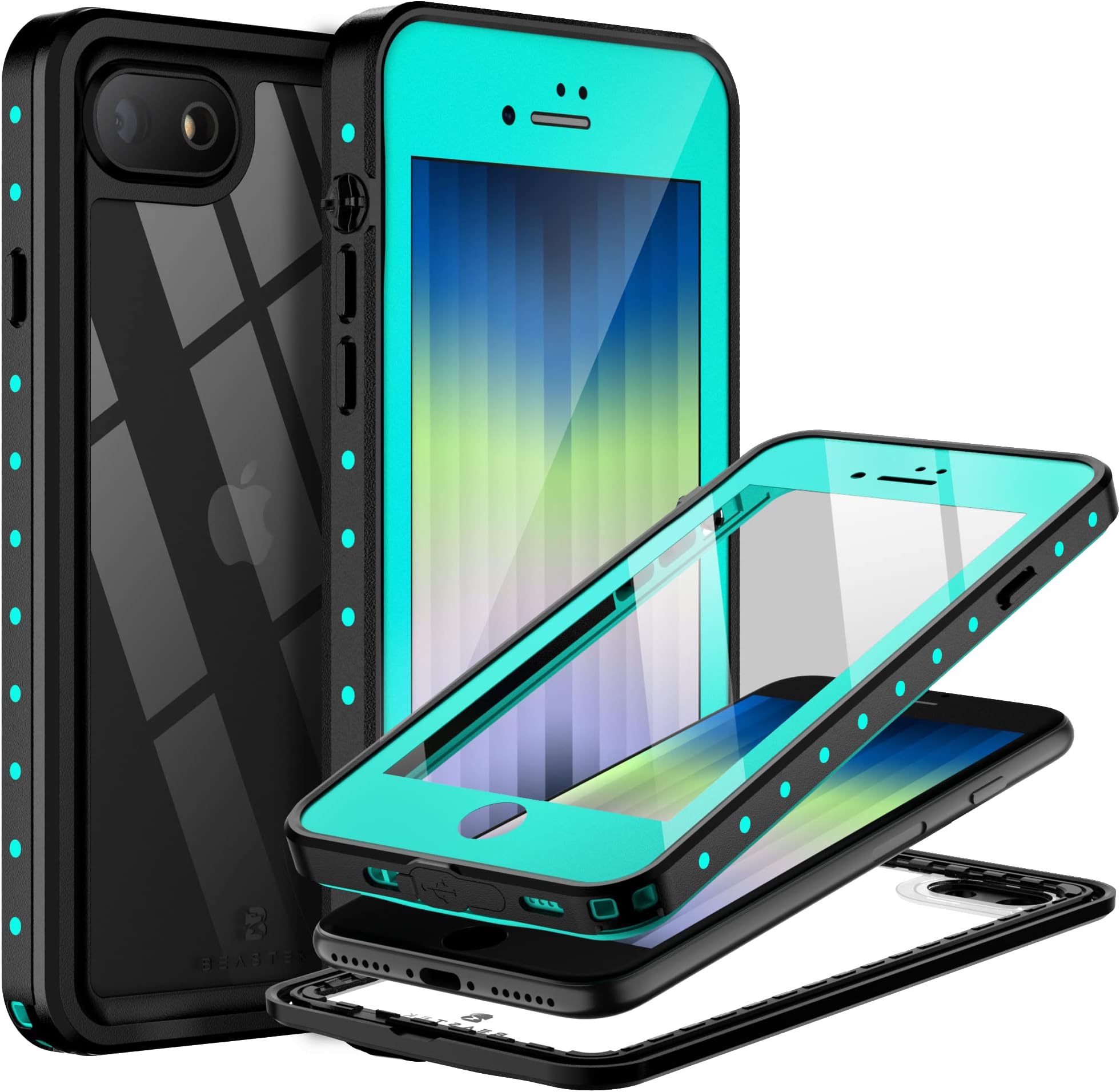 Amazon.com: LOVE BEIDI iPhone SE Waterproof Case(3rd & 2nd gen), Built ...