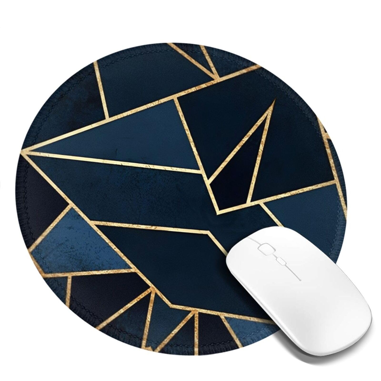 Amazon.com: Mouse Pad Navy Blue Geometric Mouse Pads for Desk with Non ...