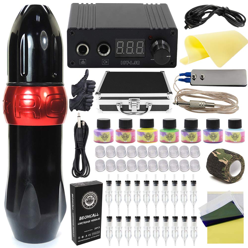 Machine Pen Kit Beoncall Rotary Pen Machine Kit Wireless With 20 ...