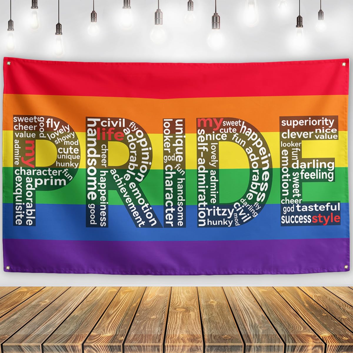 Amazon.com : Pride Decorations Happy Pride Backdrop Gay Pride Banner ...