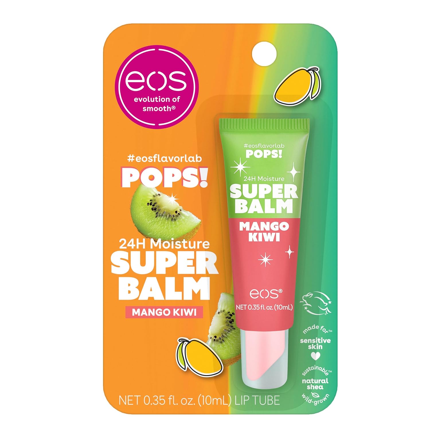 Amazon.com: eos 24H Moisture Super Balm- Mango Kiwi, Limited-Edition ...