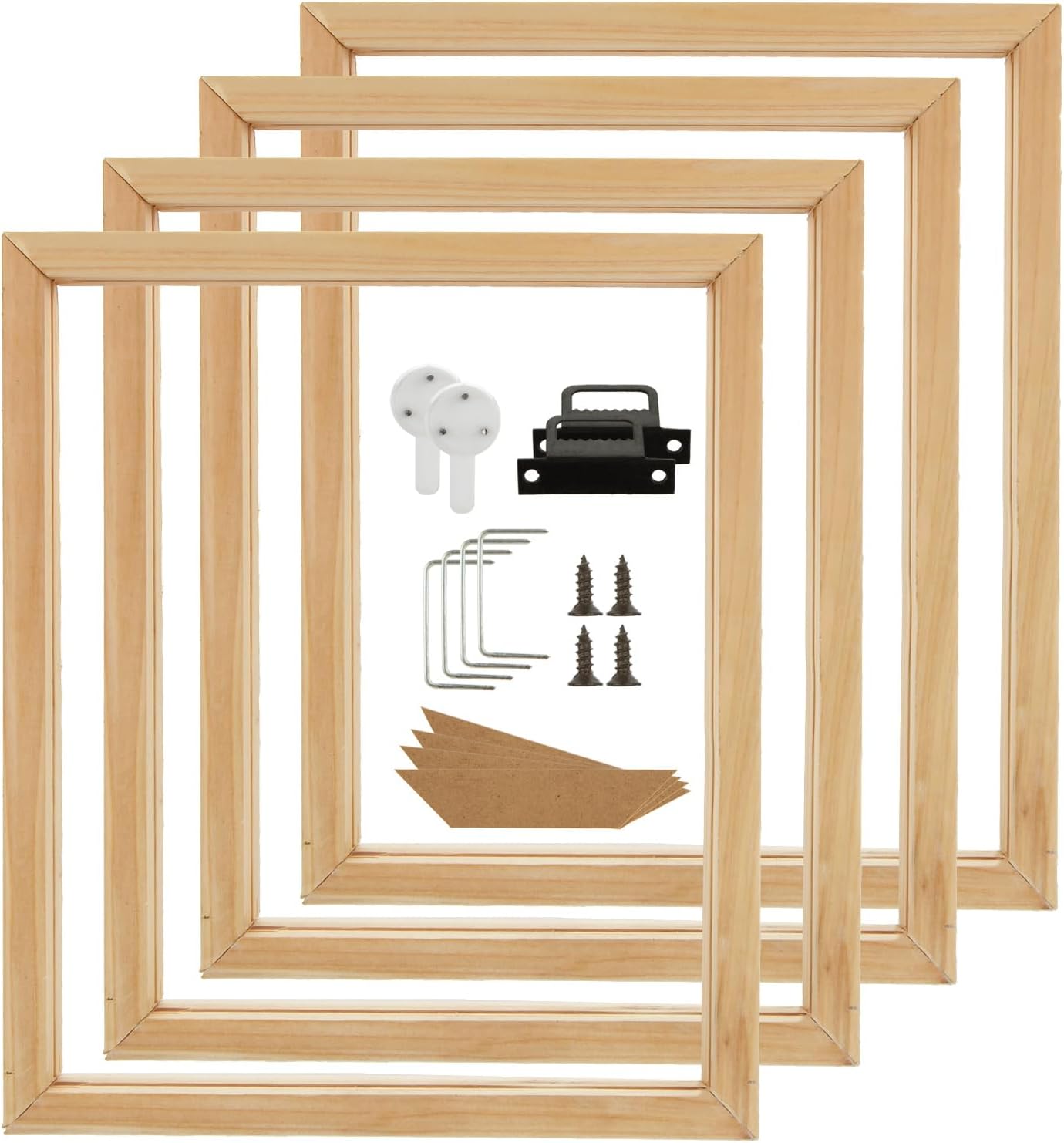 Amazon.com: 4 Pack 10x12 inch DIY Wood Canvas Stretcher Bars,Removable ...