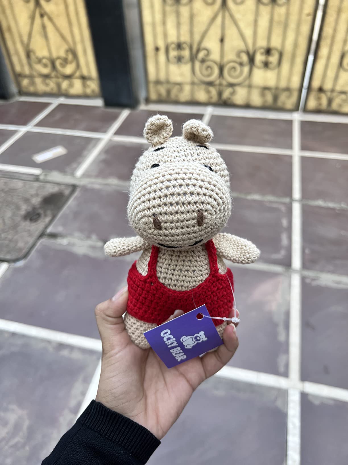 Buy OckyBear: Baa Baa Bandit Sheep Crochet Soft Toy | 100% Organic ...