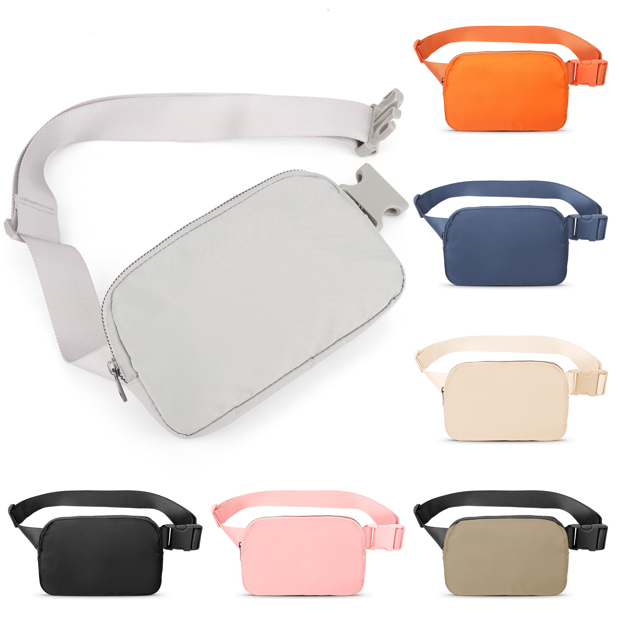 Amazon.com | Seadamoo Mini Gray Fanny Pack Crossbody Bags for Women and ...