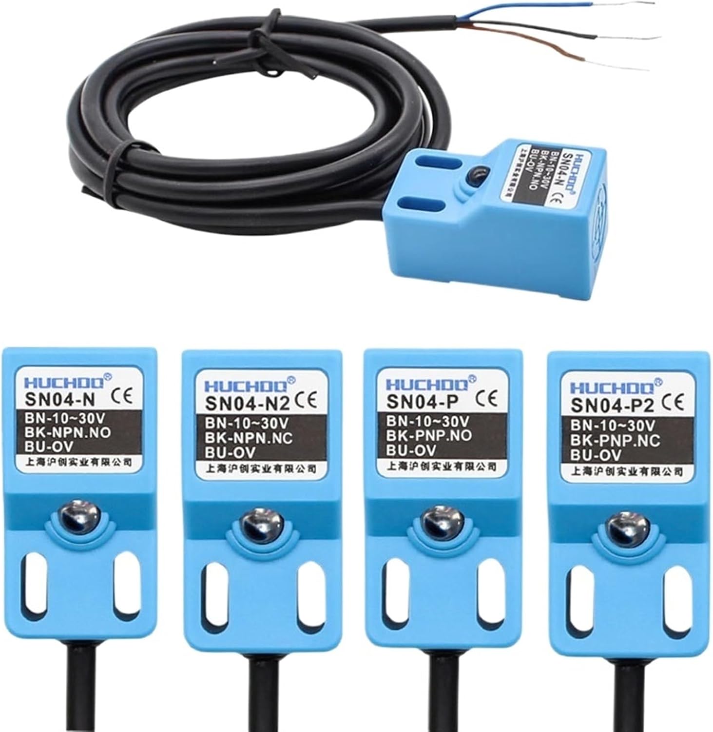 Amazon.com: SN04-N SN04-N2 SN04-P SN04-P2 DC NPN PNP NO NC 4MM DC 10 ...