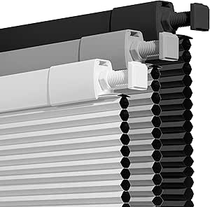 Amazon.com: HOTSOON No Drill No Tools Blackout Cellular Shades for Indoor Windows Cordless Pull ...