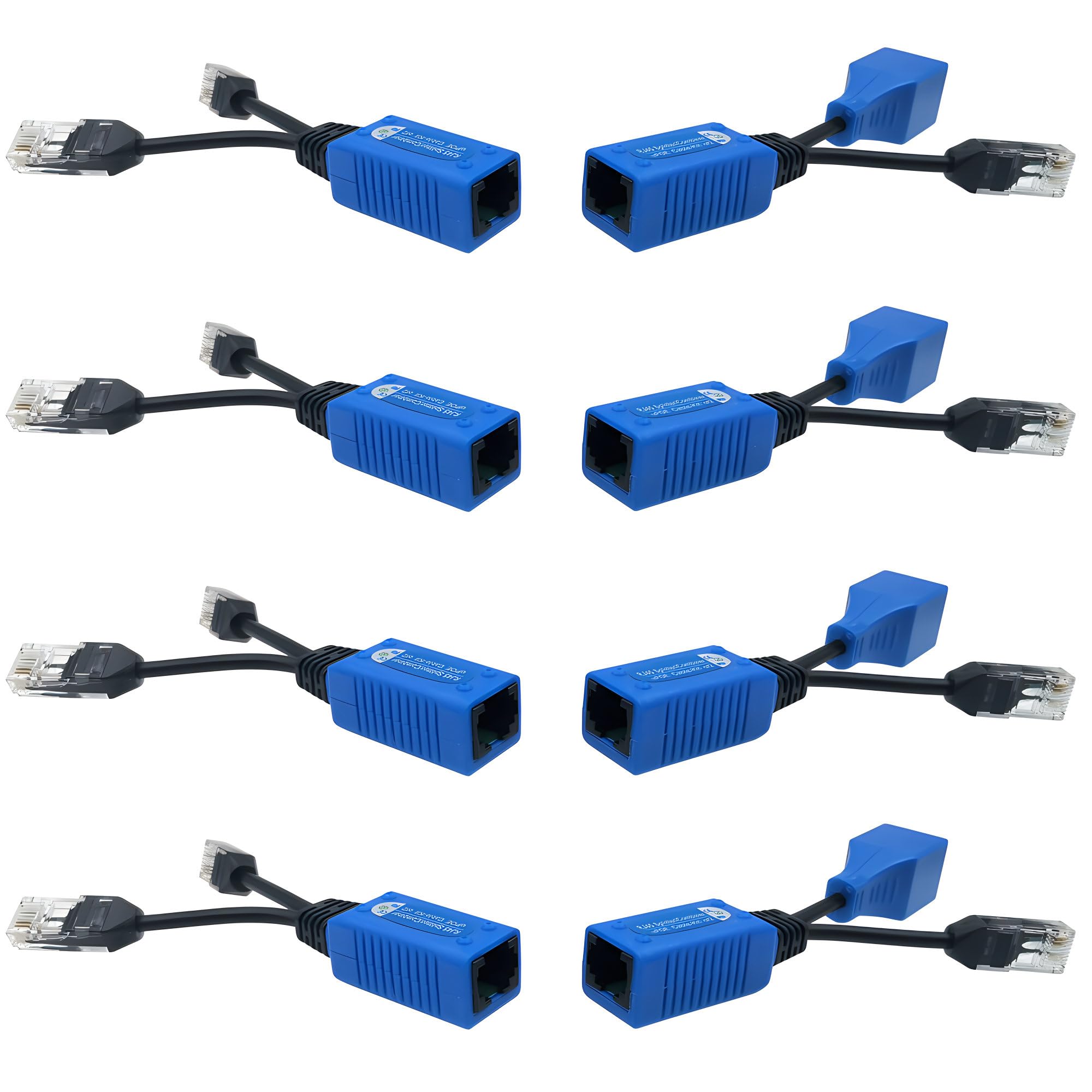 Amazon.com : AIMHD 4 Pair RJ45 Ethernet Combiner, Cat5 PoE Splitter, 2 ...