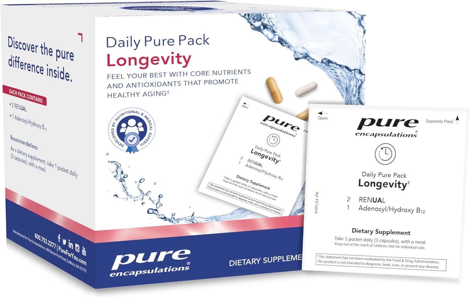 Amazon.com: Pure Encapsulations Longevity | Daily Pure Pack | 28 ...