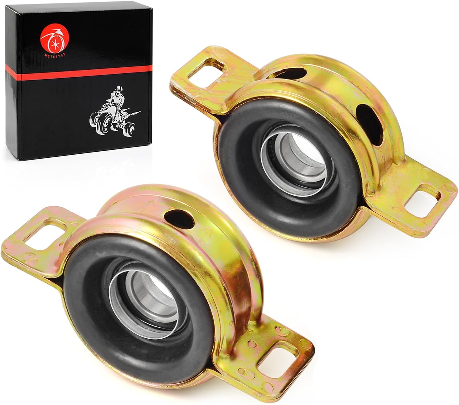 Amazon.com: 2Pcs Front Rear Propeller Shaft Bearing Carrier For Polaris ...