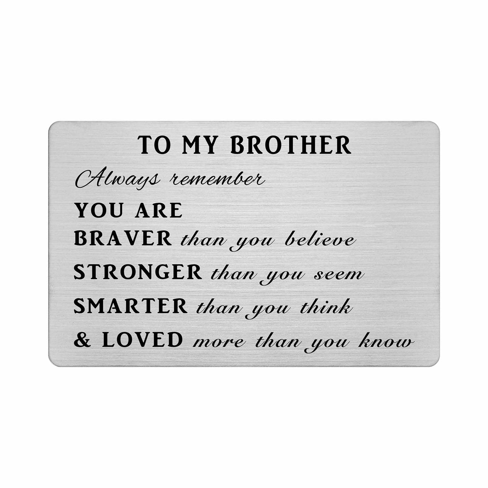 FALOGI To My Brother Gift, Brother Birthday Cards from Sister, Brother ...