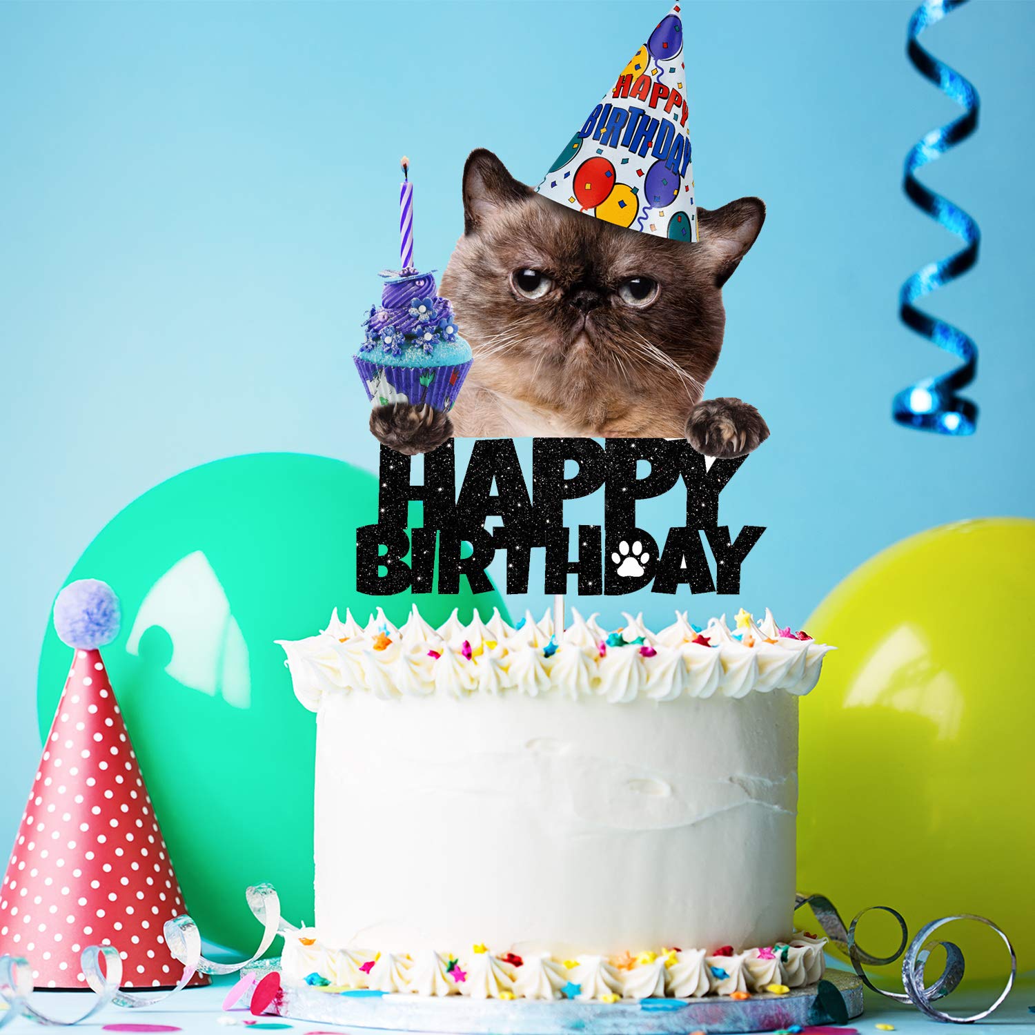 Cat Happy Birthday Cake