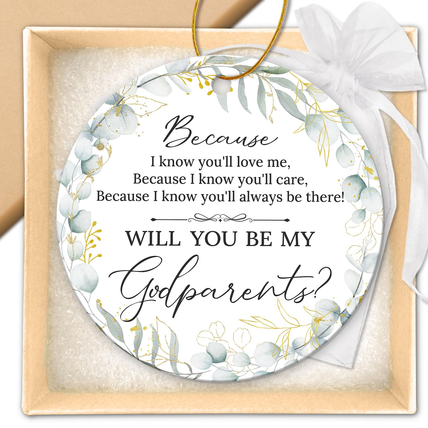 Amazon.com: ZAGKOO Godparents Proposal Gift - Will You Be My Godparents ...