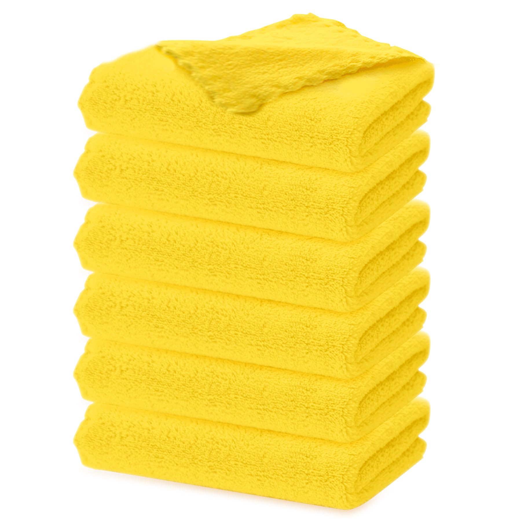 Amazon.com: Hiflora Soft Baby Wash Cloths - 6 Pack Absorbent Microfiber ...