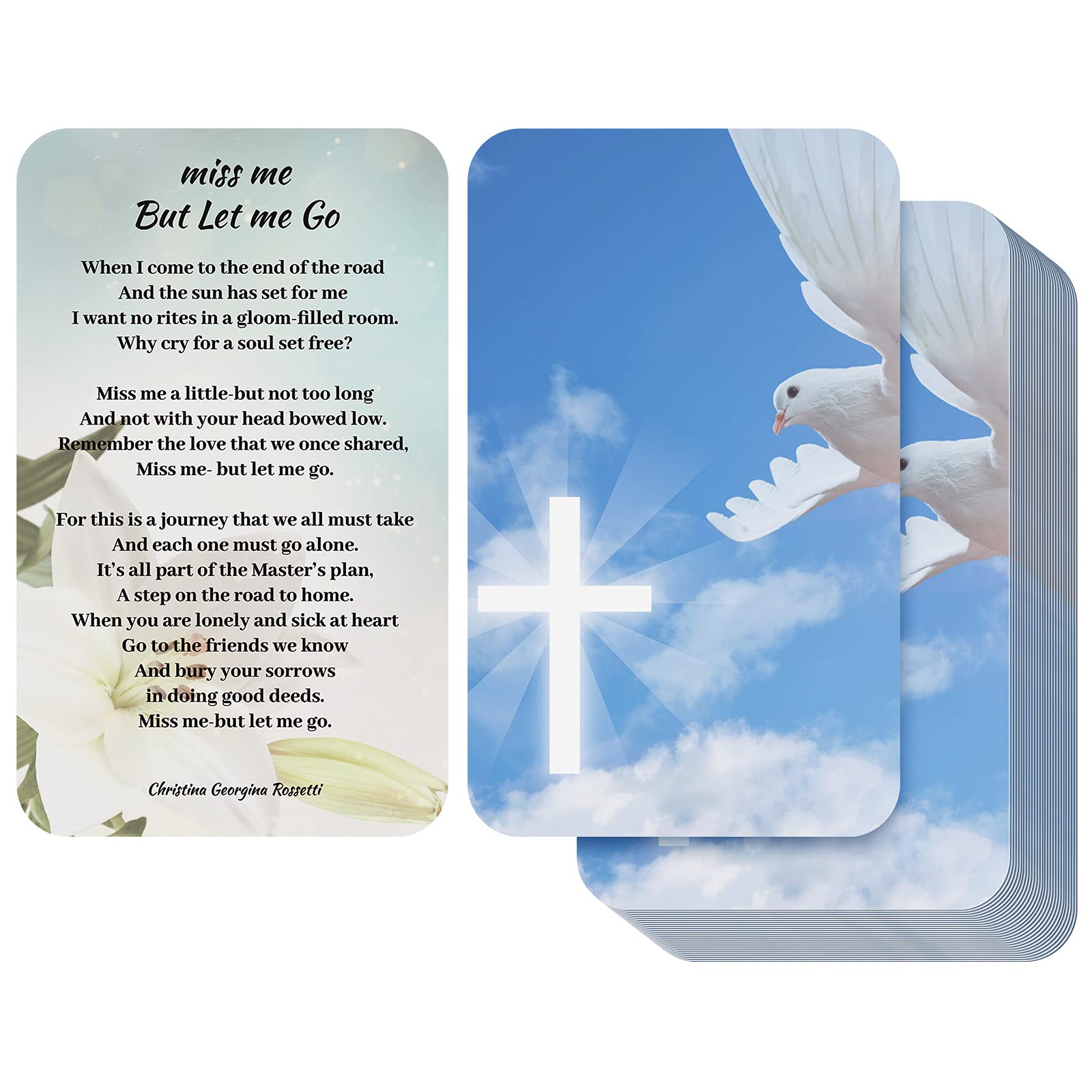 200 Pieces Sympathy Cards Bereavement Poem Double sided Funeral Prayer 200 Pieces Sympathy Cards Bereavement Poem Double sided Funeral Prayer