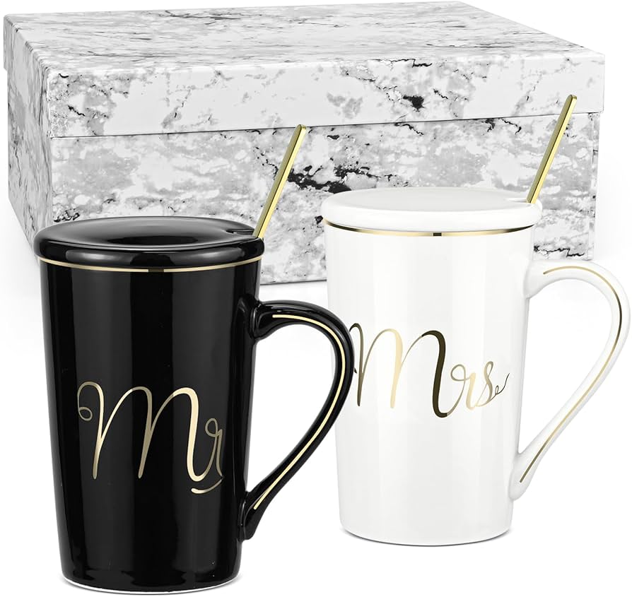 Coffee Mugs For Wedding Unique His And Her Coffee Mugs, Happily Ever