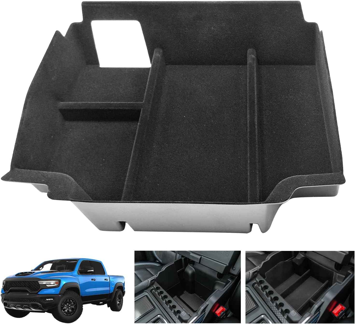 Amazon.com: 2024 2023 2022 Ram trx 1500 Lower center console organizer ...