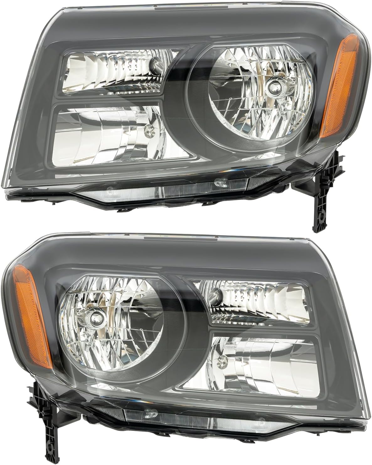 Amazon.com: Carlaihu For 2012-2015 Pilot Halogen Headlights Headlamps ...
