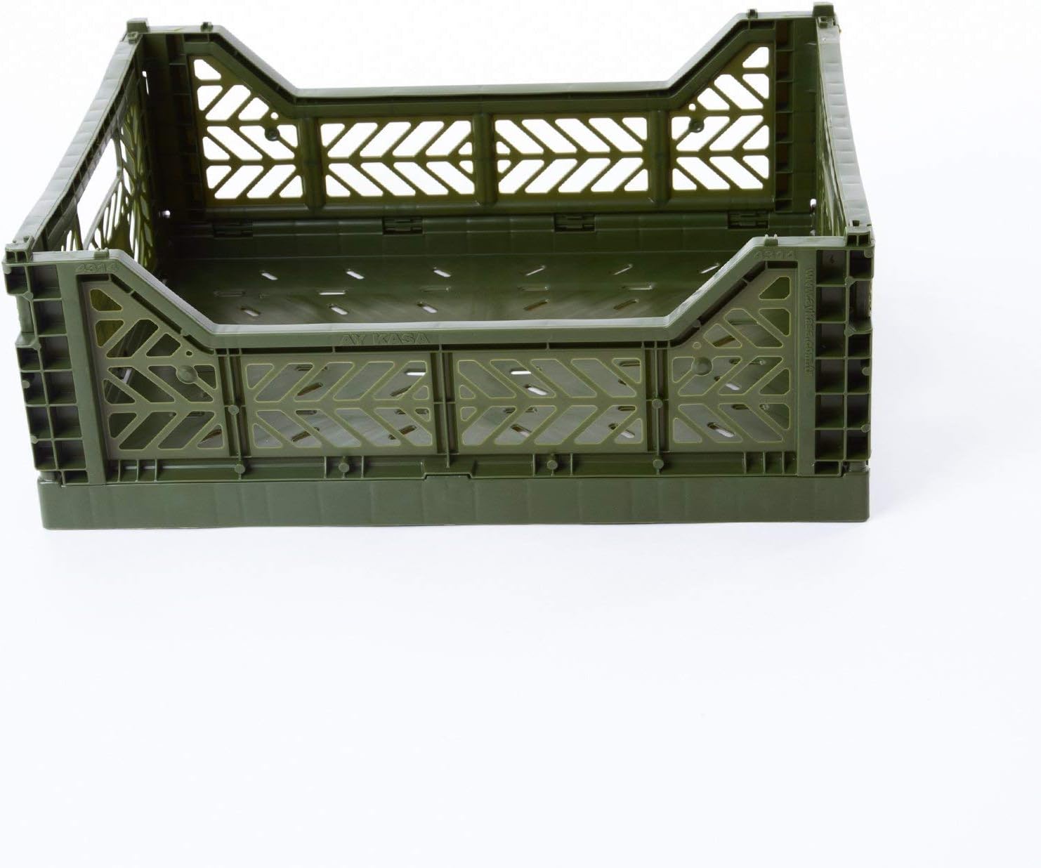 Amazon.com: 2 x AY-KASA - Midi-Box (Khaki) Collapsible Storage Bin ...