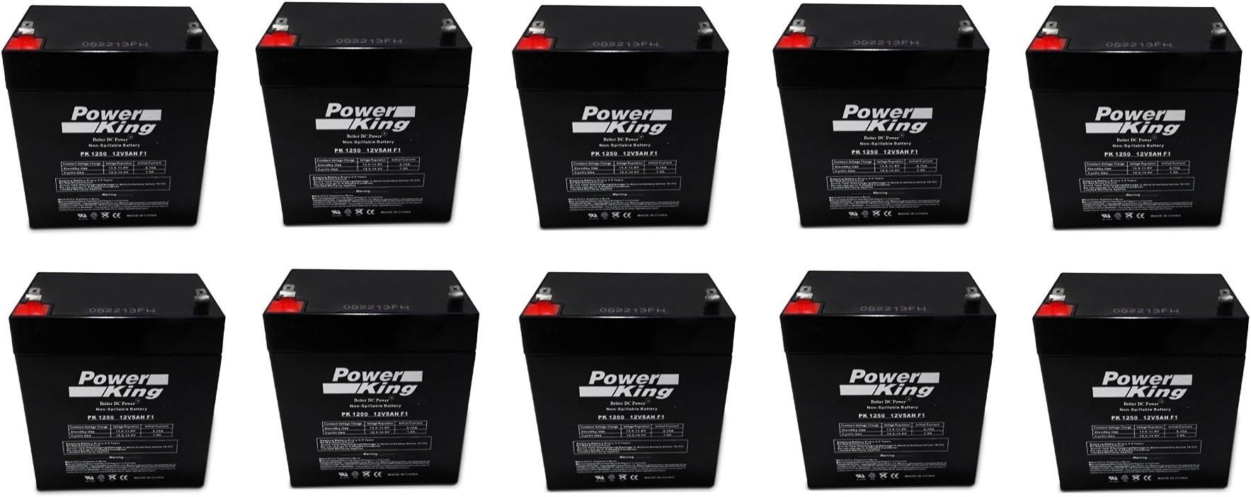 Amazon.com: SP12-5.5HR 12 Volt 5.5 AmpH SLA Battery with F2 Terminal ...