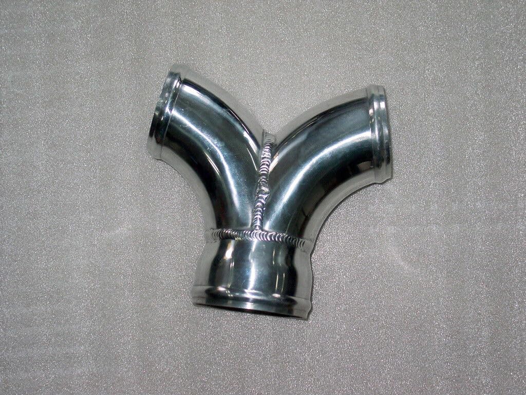 Amazon.com: Aluminum Y Pipe Air Intake Twin Turbo Intercooler Piping ...