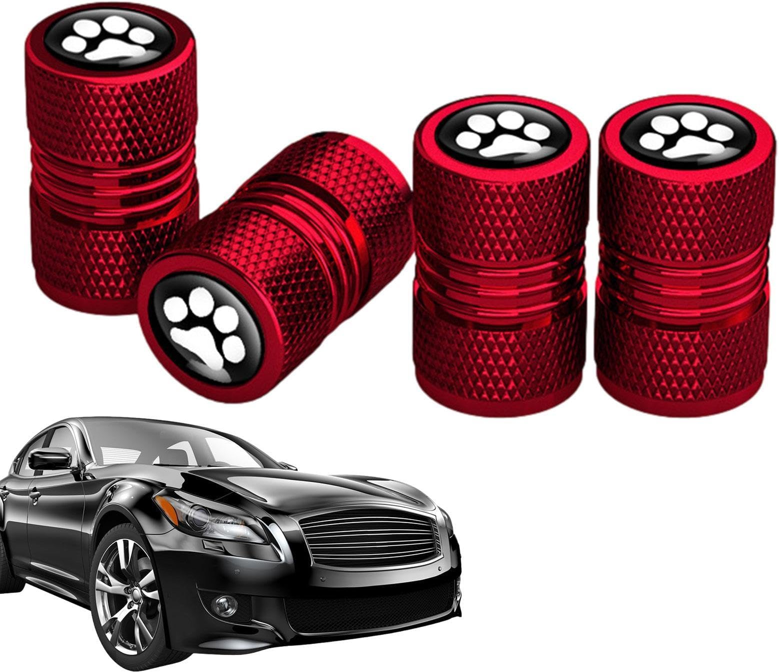 Amazon | prendre バルブキャップ エアバルブキャップ 4個入り タイヤ 肉球 カスタマイズ アルミニウム合金 （ブルー） PR-NIKUVAL22-AO | エアバルブキャップ ...