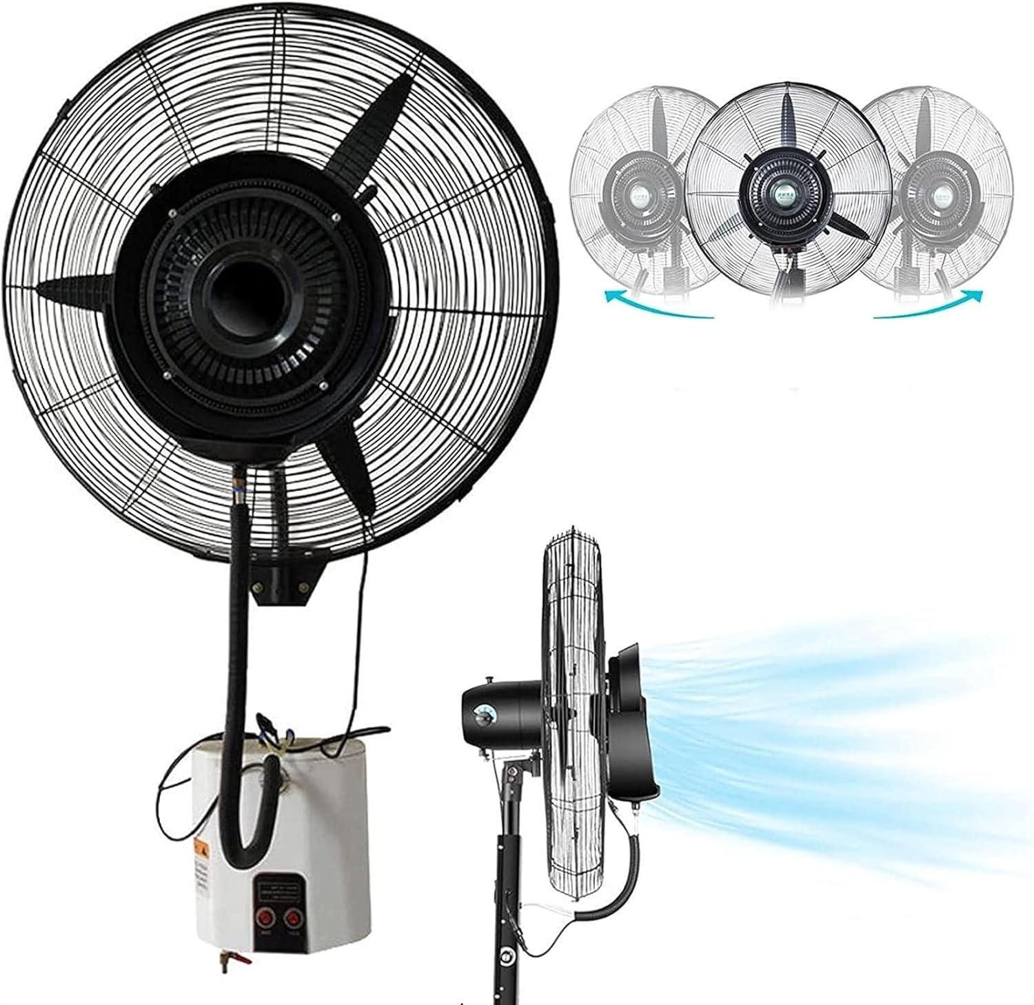 Amazon.com: MAXCBD Wall Mounted Misting Fan with 3 Speeds, 90 ...