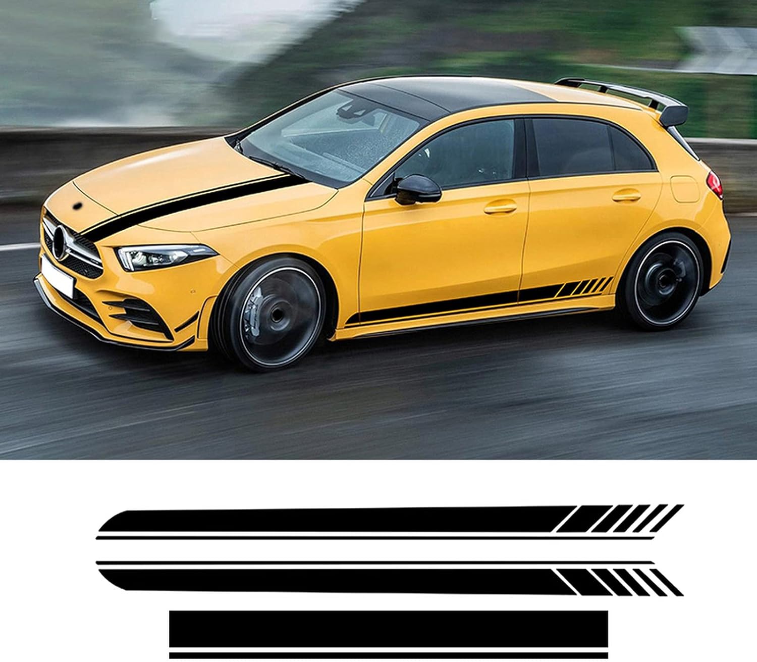 LSHDAT Car Side Skirt Sticker for Mercedes A Class South Africa | Ubuy