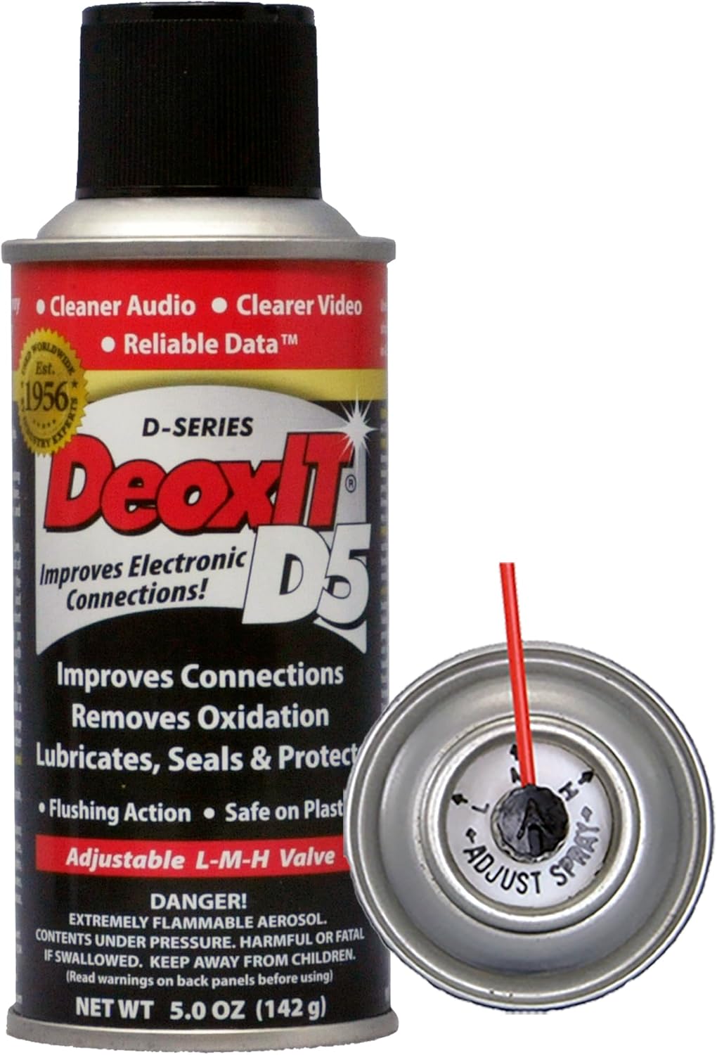 Amazon.com: DeoxIT D5S-6 Spray, More Than A Contact Cleaner, 142g ...