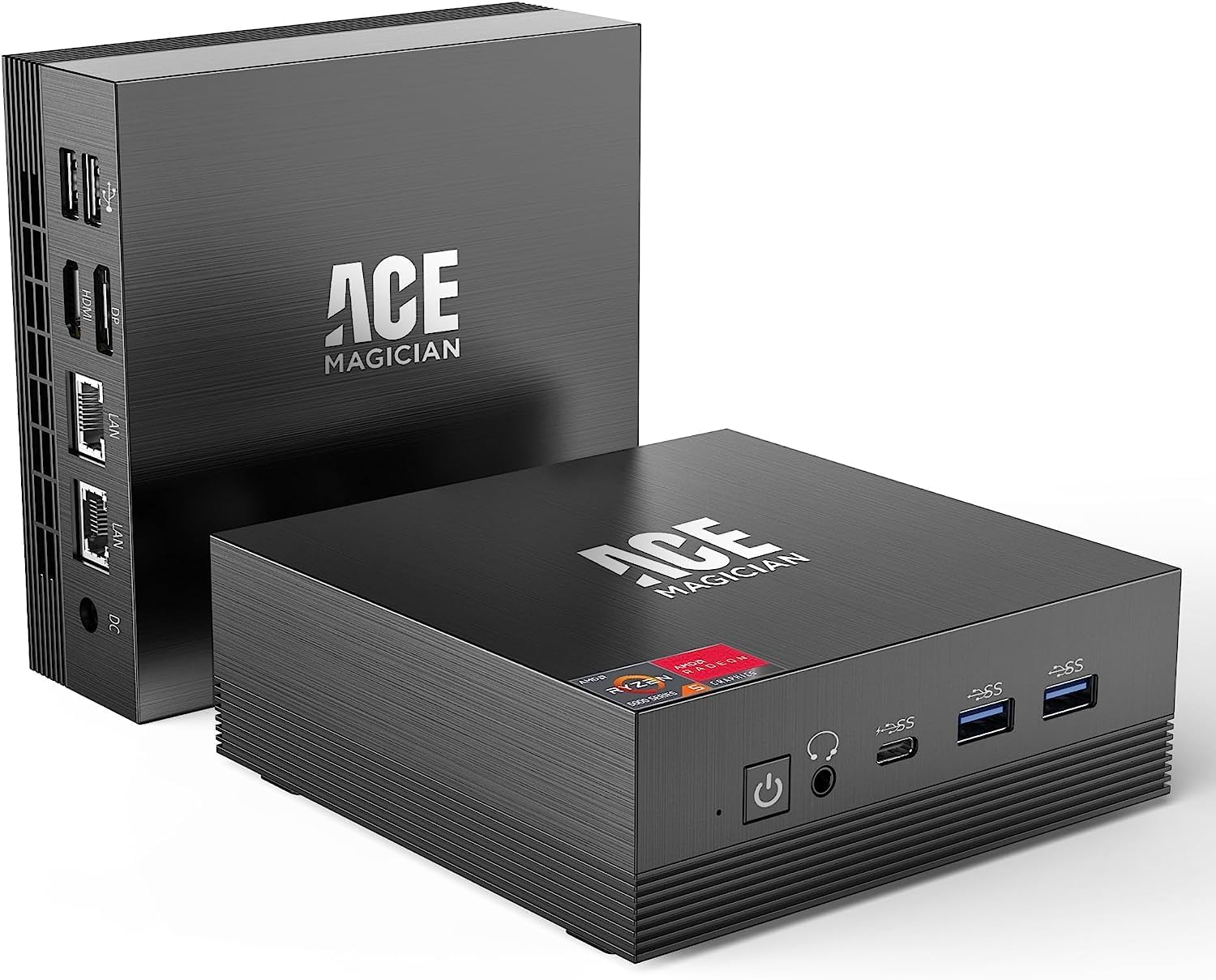 ACEMAGICIAN AM07 Mini PC, AMD Ryzen 5 5500U(6C/12T, jusqu'à 4.0 GHz ...