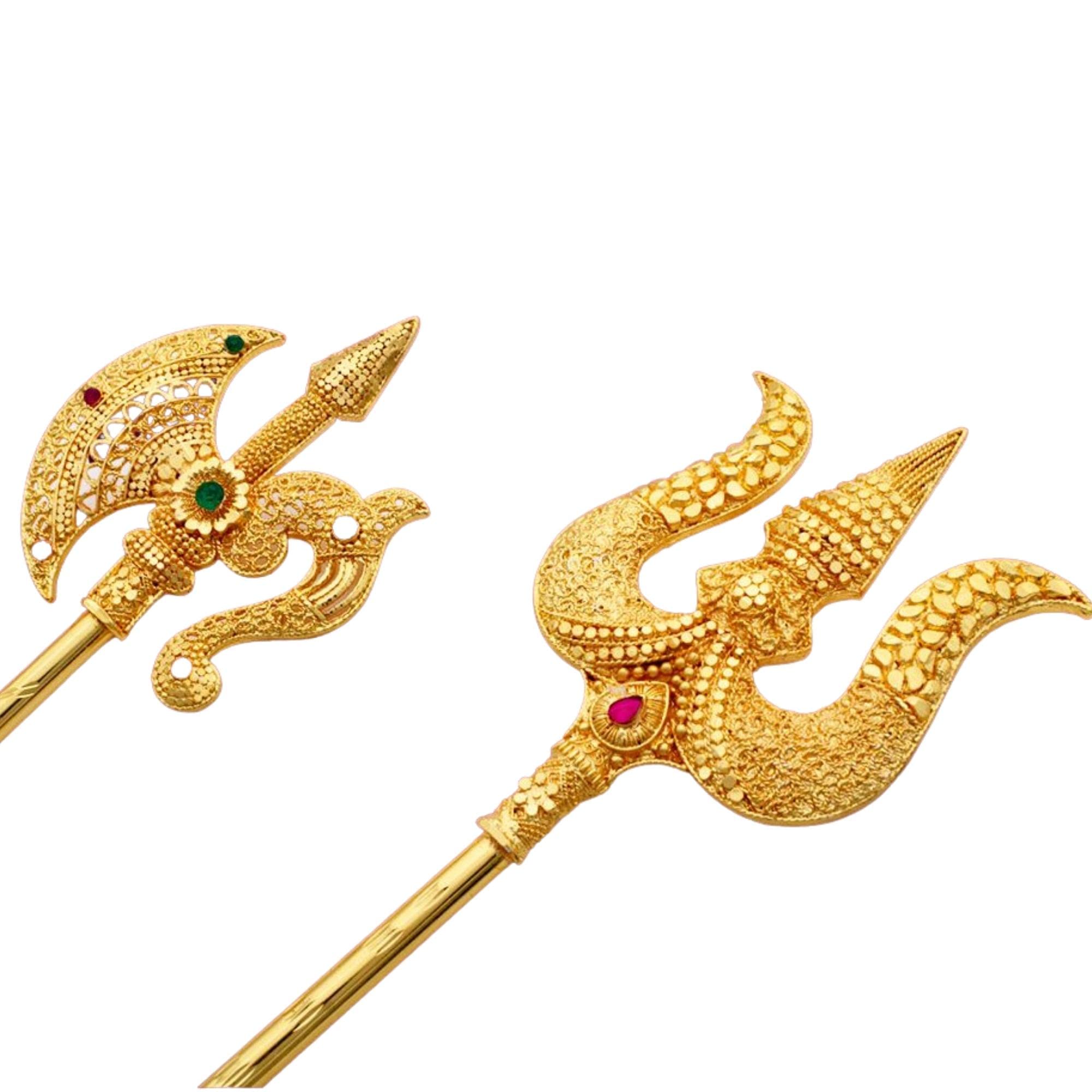 Buy Vedic Vaani Designer Parshu And Trishul For Deties Idol Decoration ...