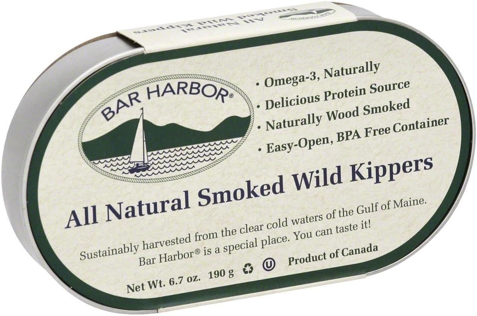 Amazon.com: Bar Harbor All Natural Smoked Wild Kippers, Cans, 6.7 oz ...