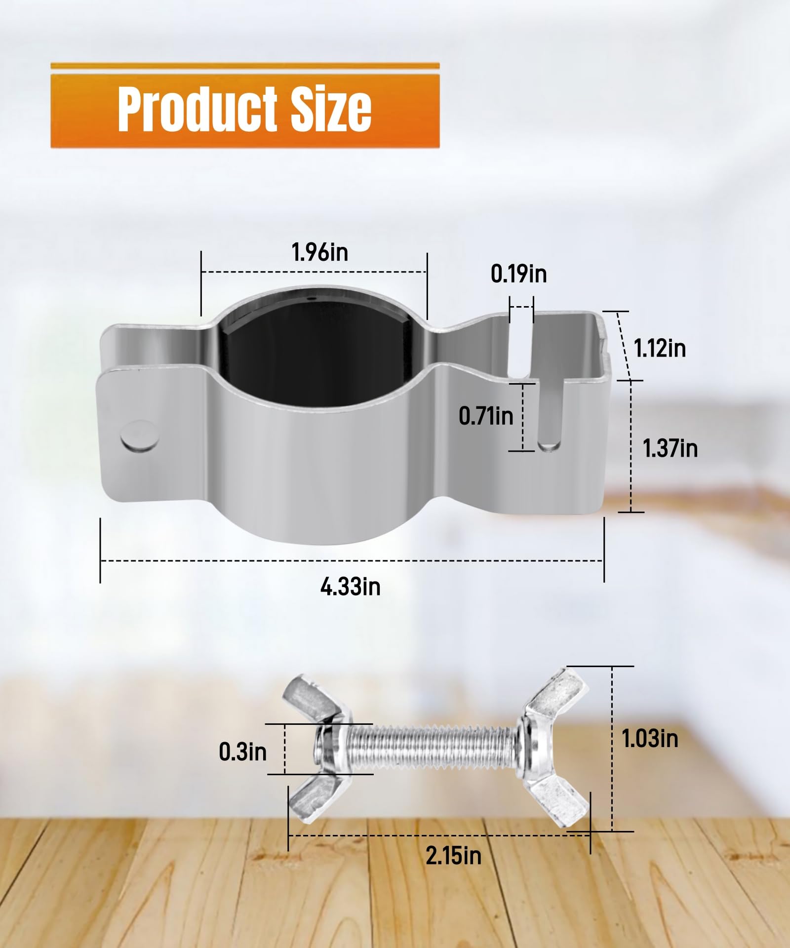 SYOWADA 2 Pcs Adjustable Upright Clamp For Upright Clamp For Hanging ...
