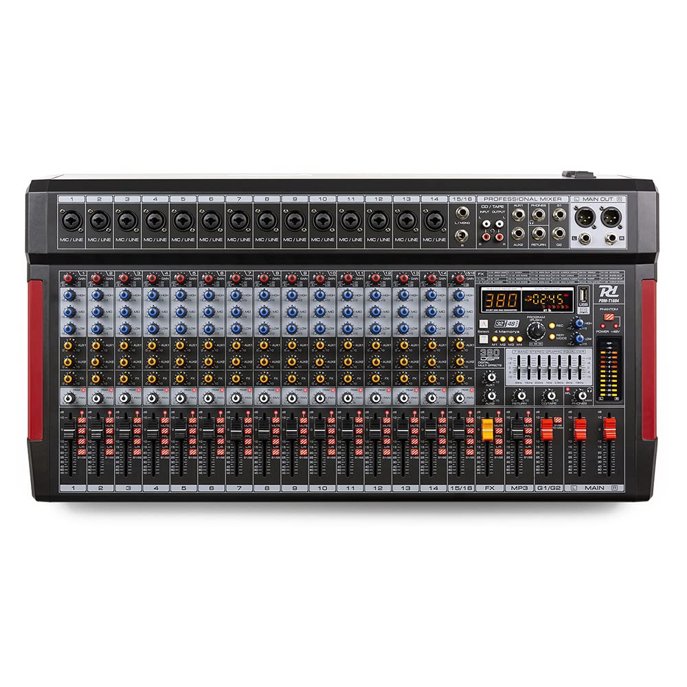 PD 16-Channel PA Mixer with USB, Bluetooth & DSP | Professional Music ...