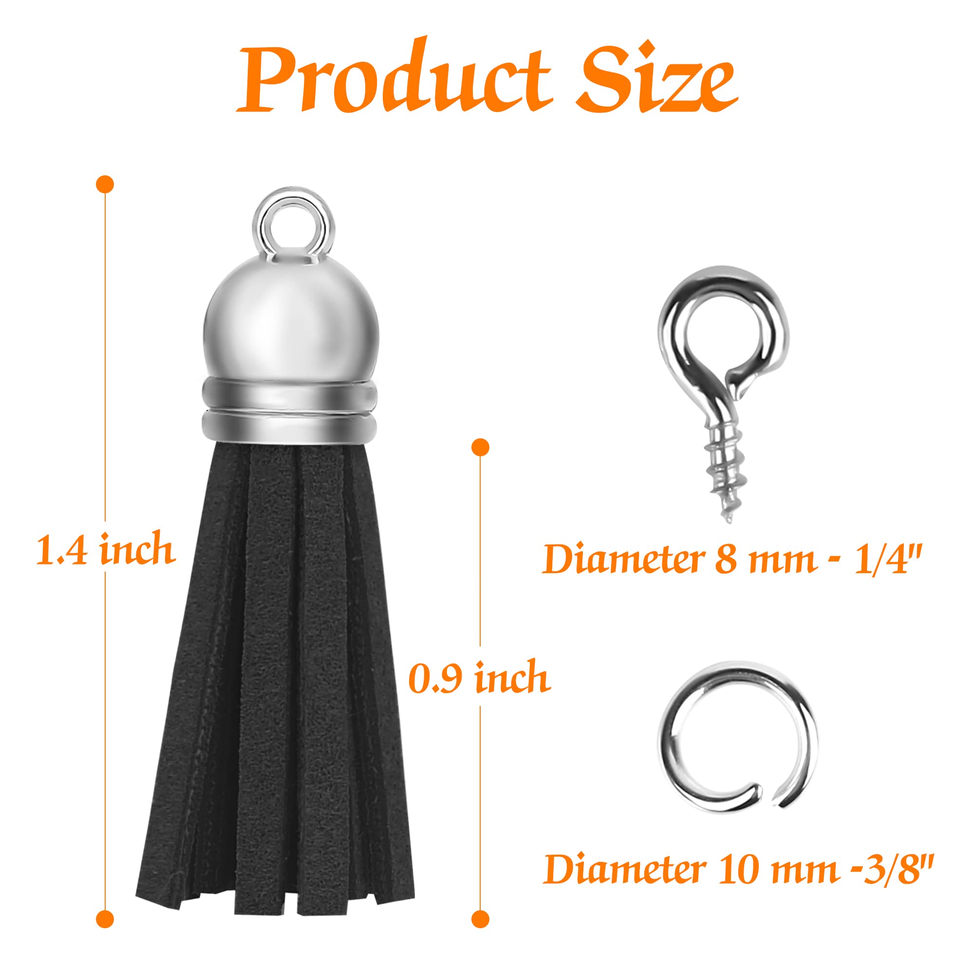 Snapklik.com : Keychain Tassels Jewelry Key Charms - 300pcs Keychain ...