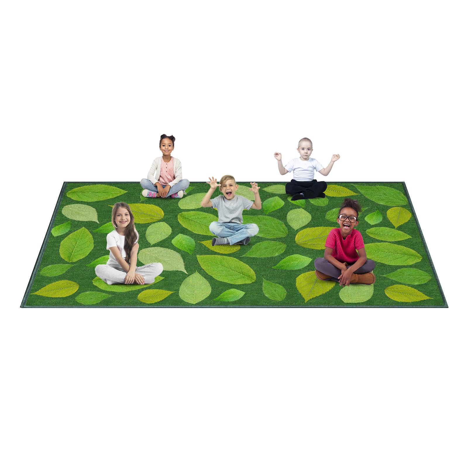 Amazon.com: ABCarpet Leaf Classroom Rug Playmat Carpet Large Classroom ...