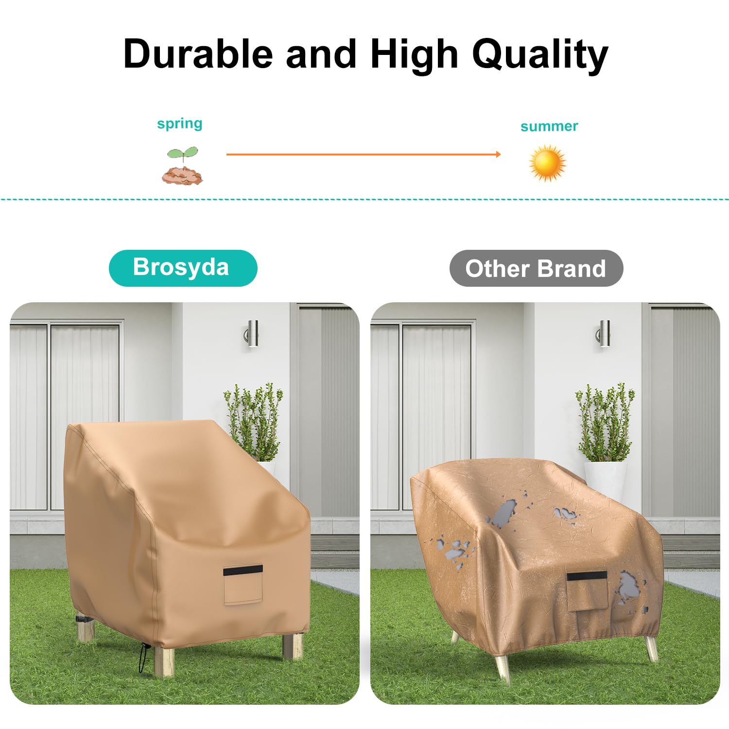 Snapklik.com : BROSYDA Patio Chair Covers For Outdoor Furniture ...