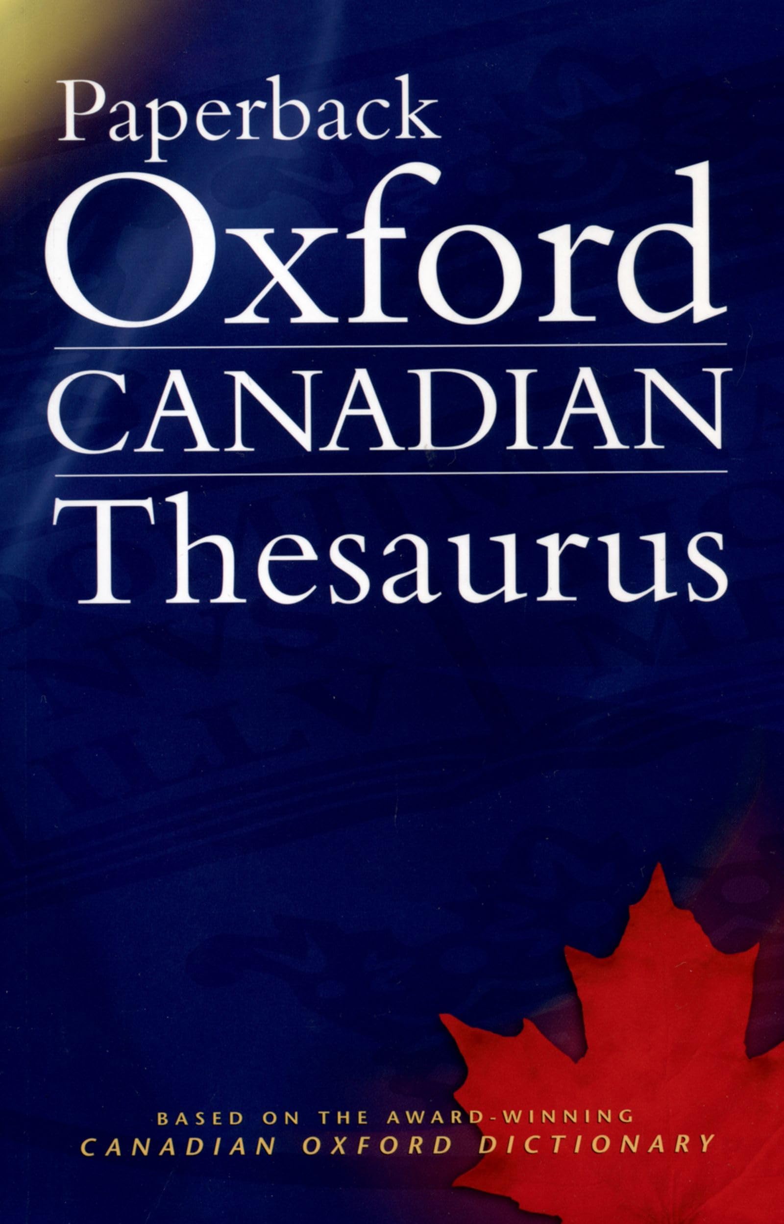 Paperback Oxford Canadian Thesaurus: Pontisso, Robert: 9780195420692 ...