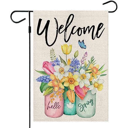 Amazon.com : Toland Home Garden 1112301 Spring Tulips Spring Flag 12x18 ...